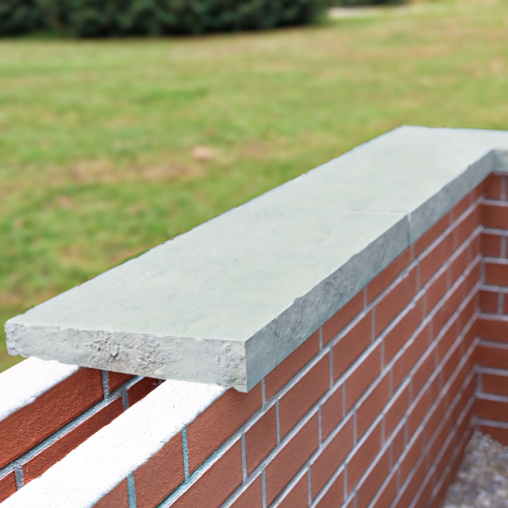 Eurodec Slimline 30-55mm Once Weathered Concrete Coping Stone 600mm x ...