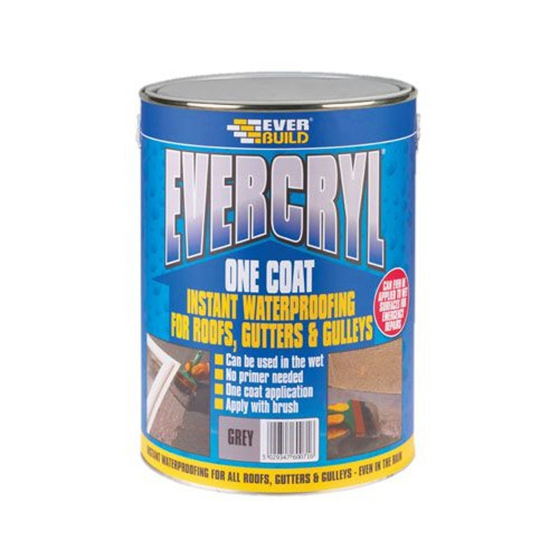 Everbuild Evercryl One Coat Acrylic Waterproof Coating | Roofing ...