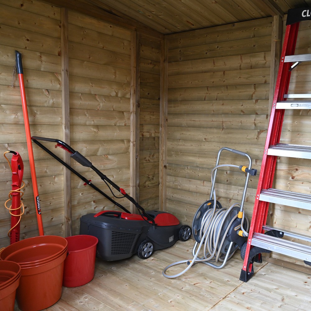 Forest Garden Timberdale 1 Window Pent Shed with Single Door (Installed ...