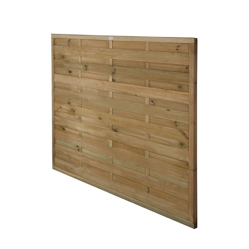 Forest Garden Pressure Treated Decorative Europa Plain Fence Panel 6ft ...