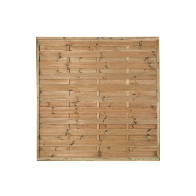 Forest Garden Pressure Treated Decorative Europa Plain Fence Panel 6ft ...