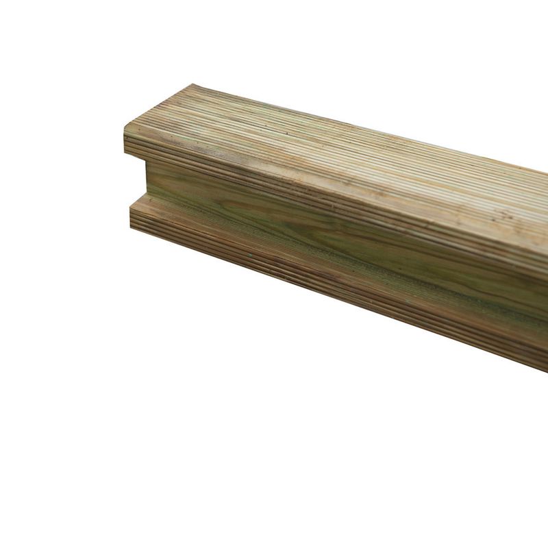 Forest Garden Reeded Slotted Post - 8ft (240 x 9.4 x 9.4cm) | Drainage ...