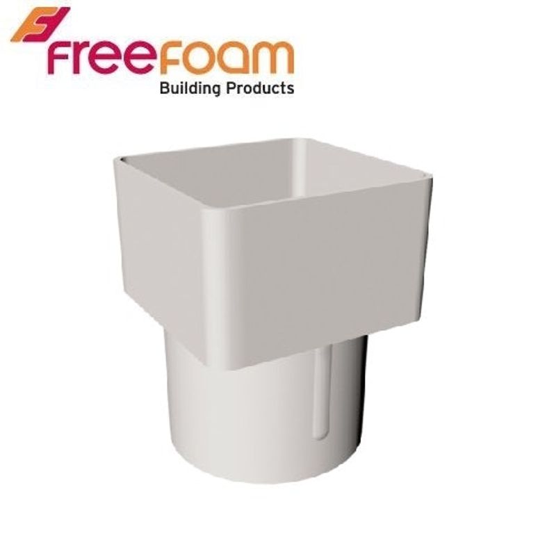 Freeflow Square to Round Pipe Adaptor - Caramel | Drainage Superstore®