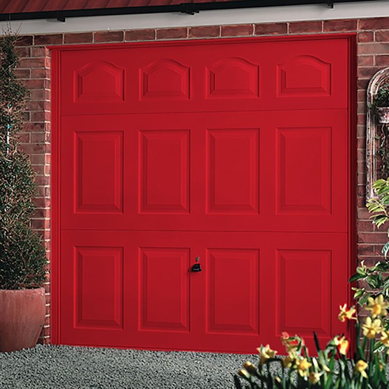 Garador Cathedral Framed Ruby Red Canopy Garage Door | Door Superstore®