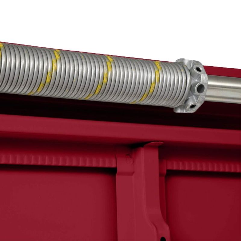 Garador Carlton Framed Ruby Red Canopy Garage Door | Door Superstore®