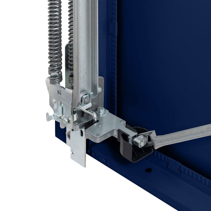 Garador Cathedral Framed Steel Blue Retractable Garage Door | Door ...