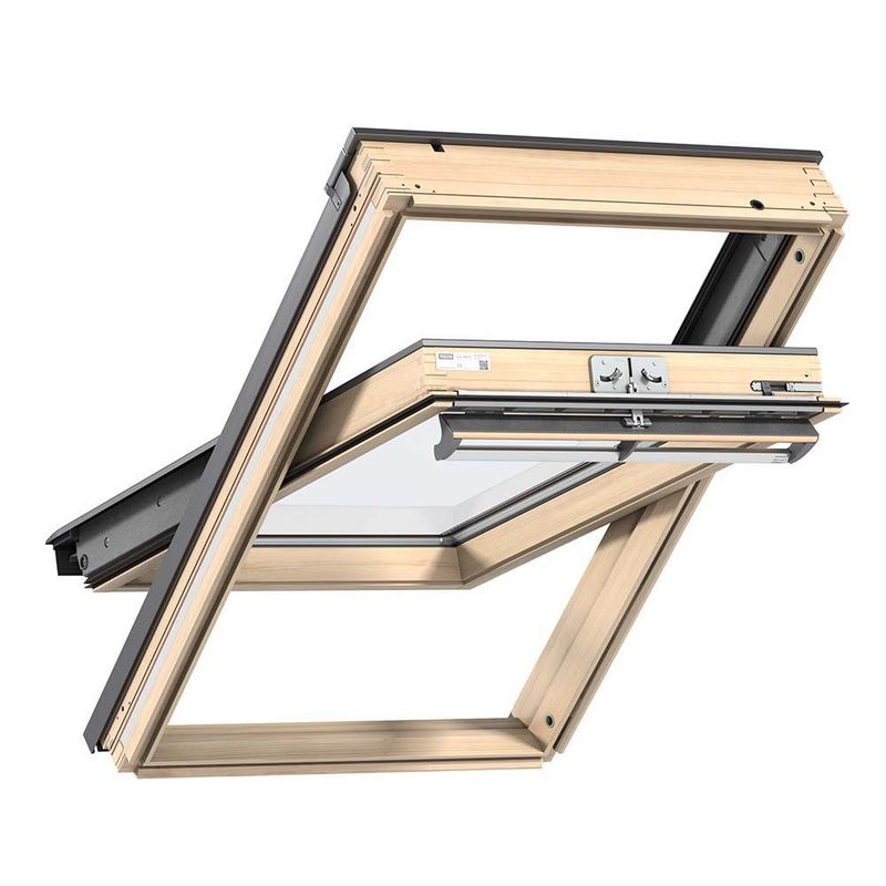 VELUX GGL MK04 3070 Pine Centre Pivot Window Laminated - 78cm x 98cm ...
