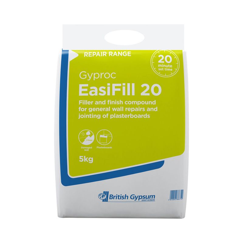 Gyproc EasiFill 20 Powder Filler - 5kg | Insulation Superstore®