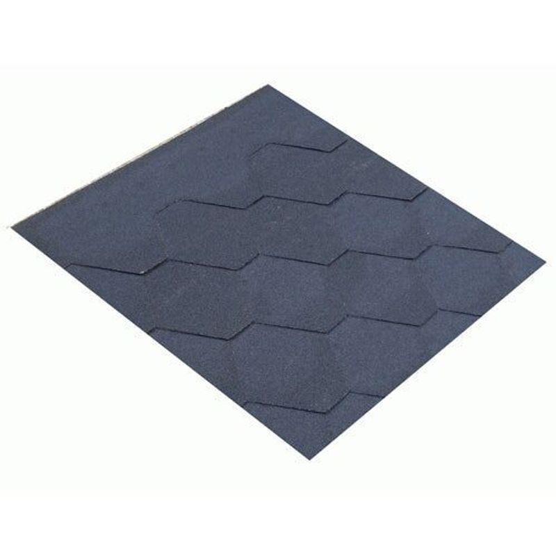 Hexagonal 3 Tab Roofing Bitumen Felt Shingles in Black - 2.42m2 Pack ...