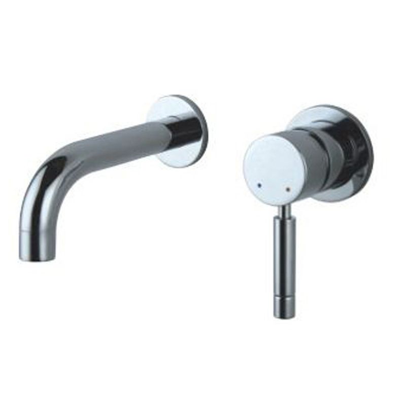 Icon Chrome Two Piece Curved Spout Basin Mixer Tap | Plumbing Superstore®