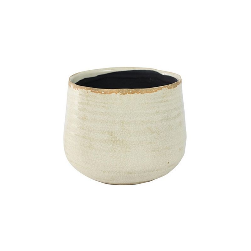 Como Ivory Indoor Ceramic Plant Pot - 210mm x 260mm | Drainage Superstore®