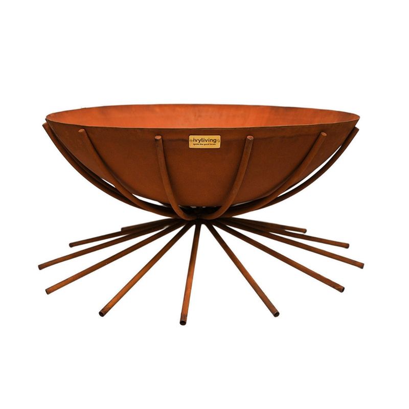 Dakota Rust Outdoor Fire Pit - 370mm x 710mm | Drainage Superstore®