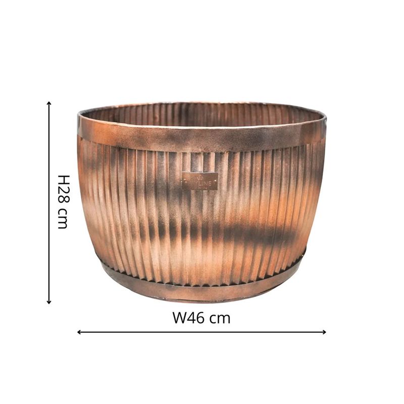Hampton Copper Outdoor Metal Bowl Planter - Set of 2 | Landscaping ...