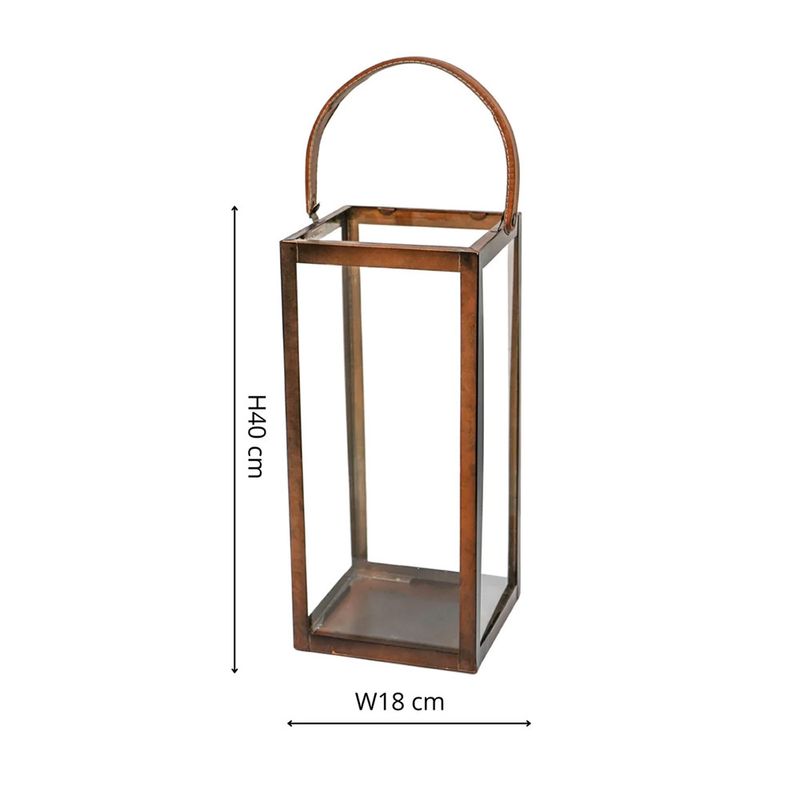 Hampton Copper Outdoor Tall Lantern | Drainage Superstore®