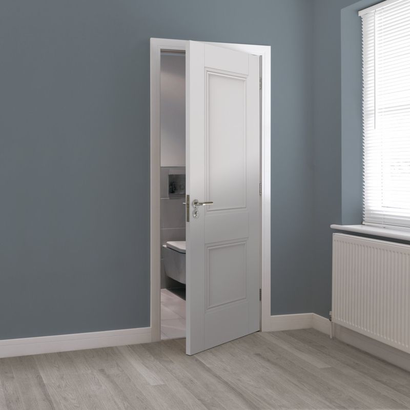 JB Kind Hardwick 2 Panel White Primed Internal Door - 1981mm x 762mm ...