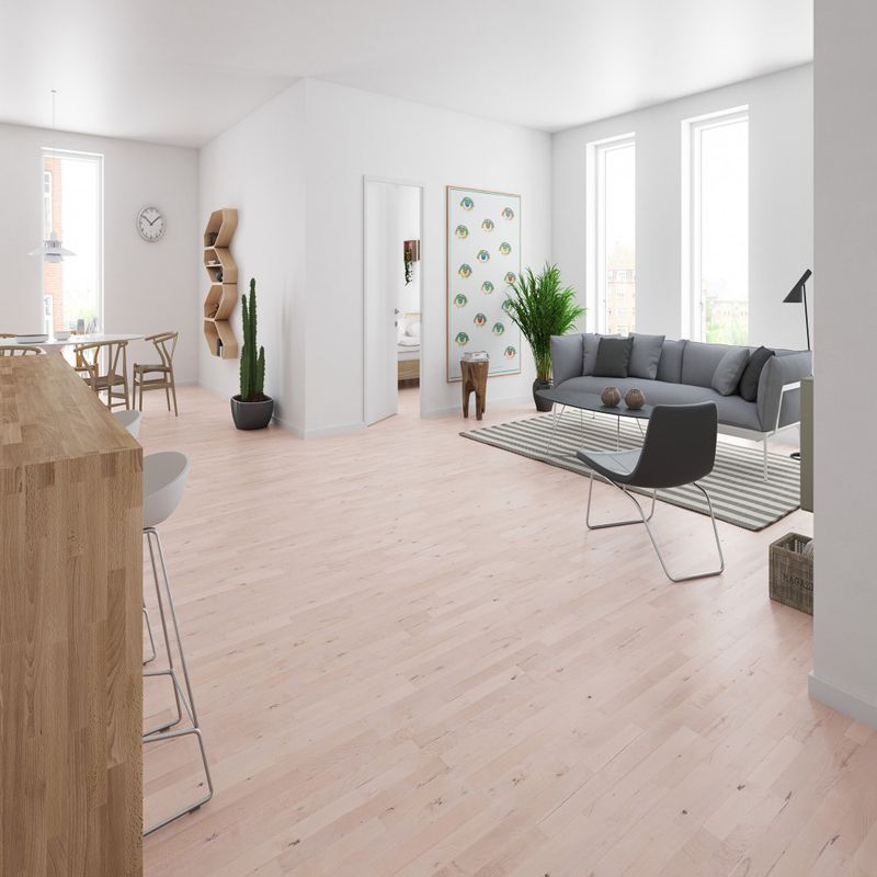 Junckers Parquet Solid Beech Flooring White Beech Classic Matte | Tile ...
