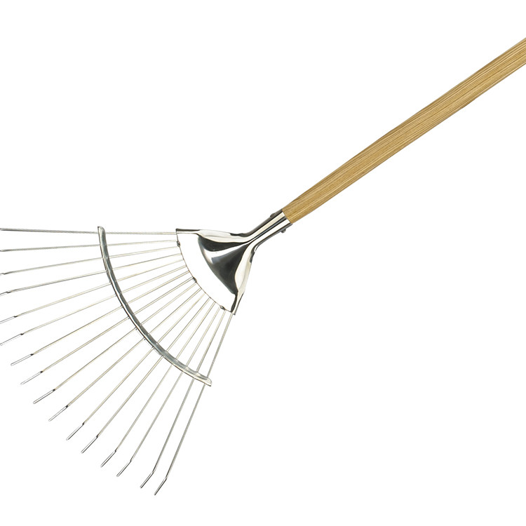 Kent & Stowe Stainless Steel Long Handled Lawn and Leaf Rake ...