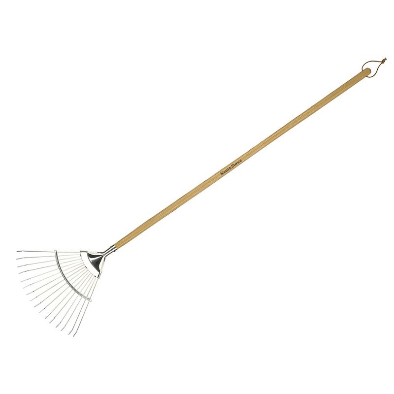 Kent & Stowe Stainless Steel Long Handled Lawn and Leaf Rake | Drainage ...