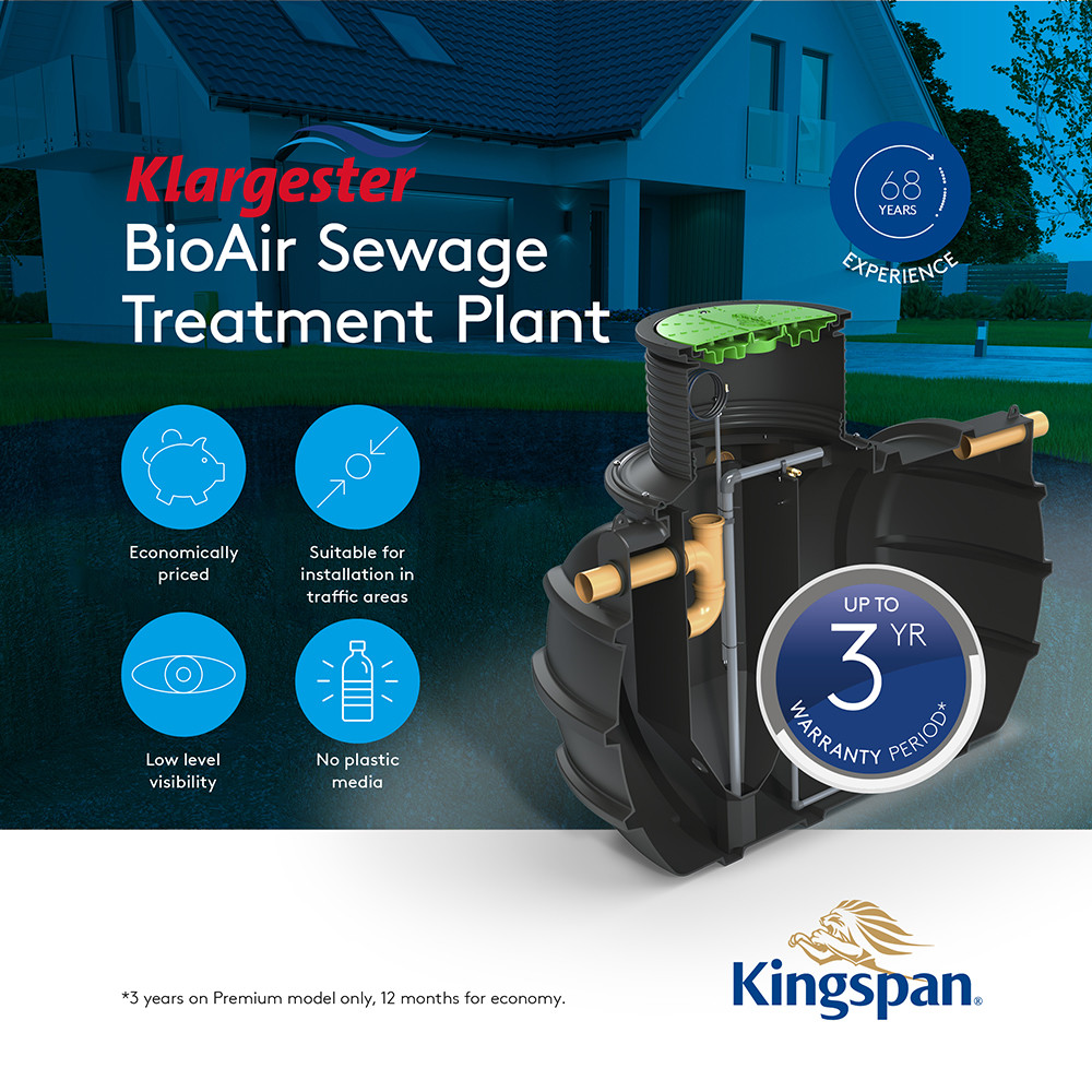 Klargester BioAir 5 Sewage Treatment Plant | Drainage Superstore®