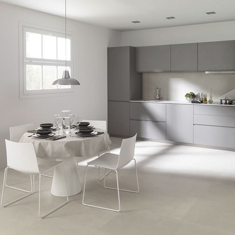 Lappato Light Grey Porcelain Floor Tile - 800mm x 800mm | Tile Superstore®