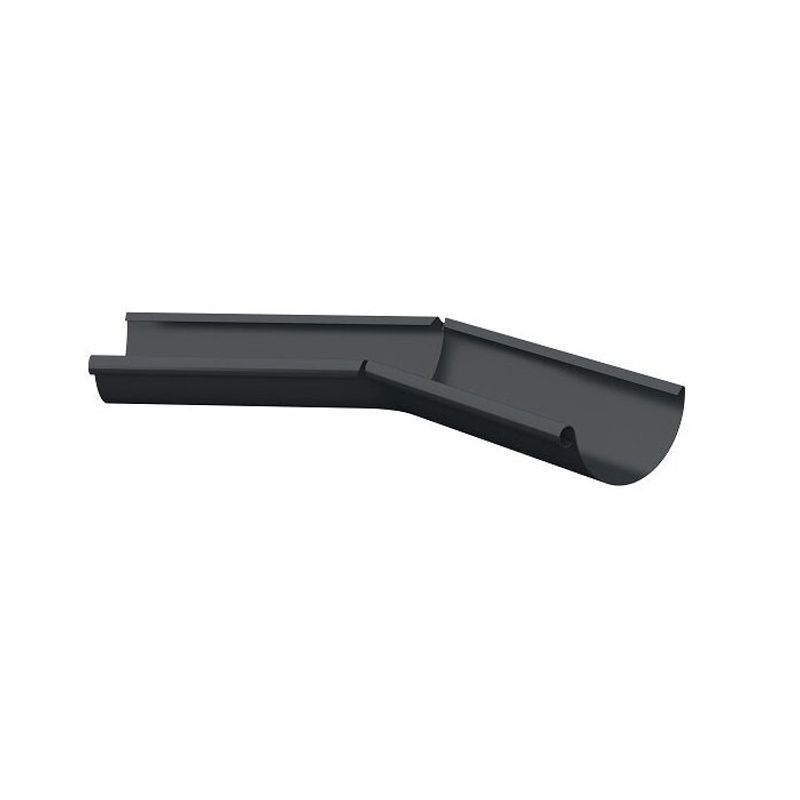 Lindab 100mm Half Round 135dg Internal Gutter Corner - Anthracite Grey ...
