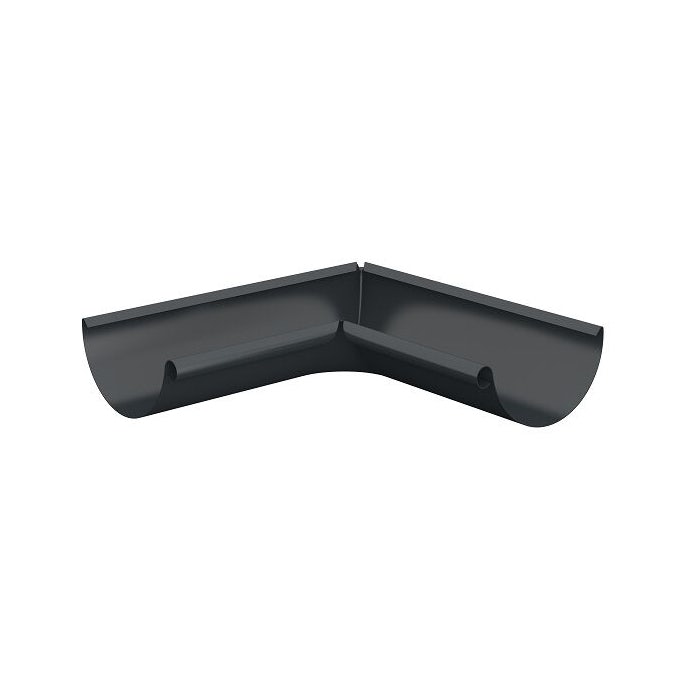 Lindab 100mm Half Round 90dg Internal Gutter Corner - Anthracite Grey ...