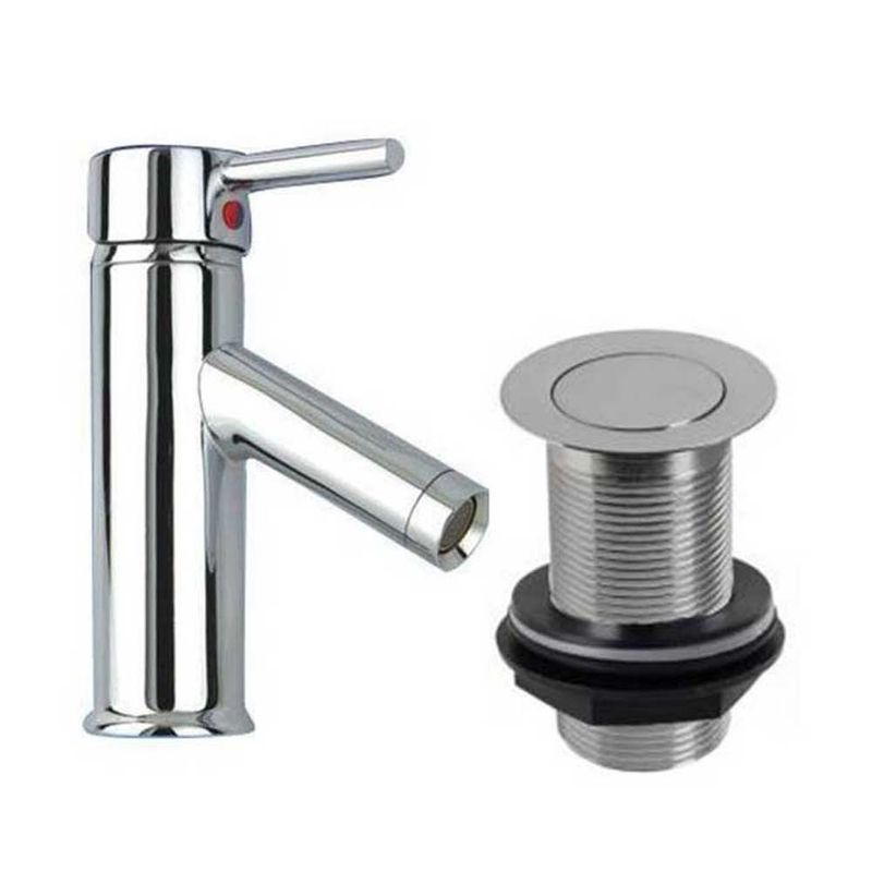 Low Chrome Tap with Unslotted Waste | Plumbing Superstore®