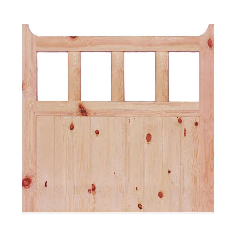 LPD 4 Panel Unfinished Redwood External 600 Gate | Door Superstore®