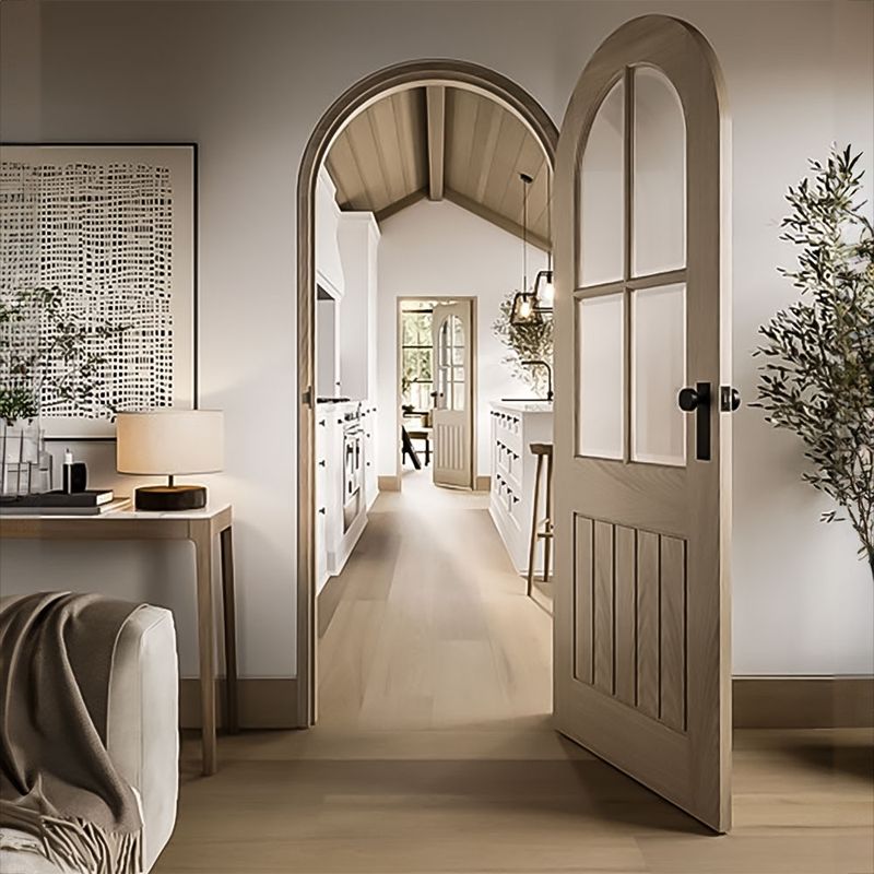 LPD Fully Finished Blonde Oak Curved Door Frame | Door Superstore®