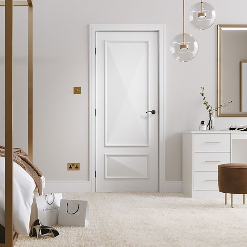 LPD Knightsbridge 2 Panel Primed White Internal FD30 Fire Door | Door ...