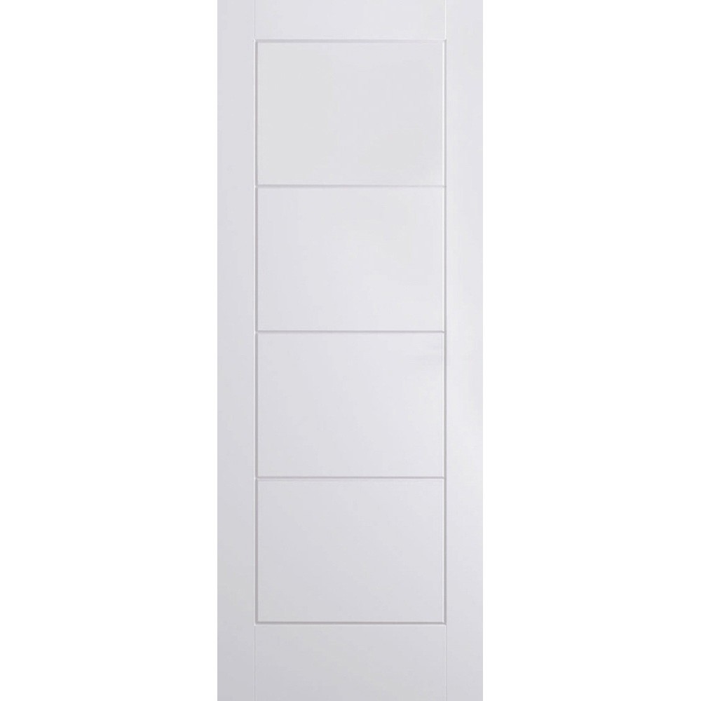 LPD Ladder Moulded Panel White Primed Internal Door - 2040mm x 726mm ...