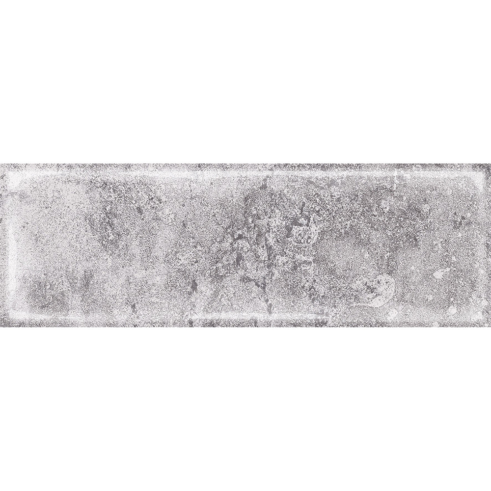 Luna Grey Gloss Ceramic Wall Tile - 100mm x 300mm | Insulation Superstore®