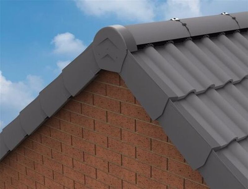 Manthorpe SmartVerge Polypropylene Right Handed Dry Verge - Slate Grey ...