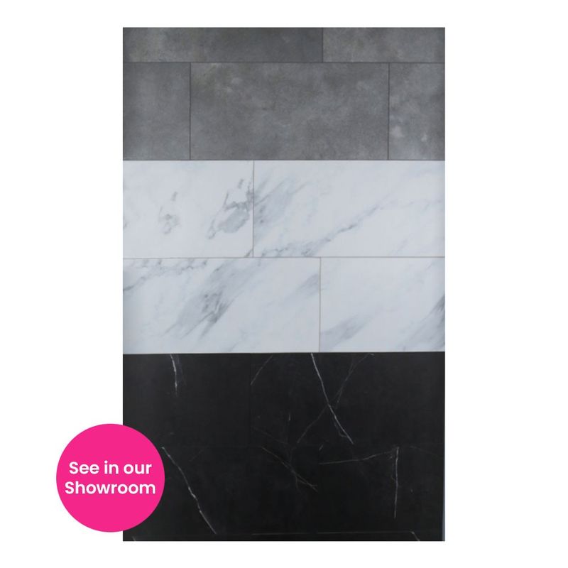 Marble Effect Rigid Core Luxury Vinyl Tile | clickbasin®