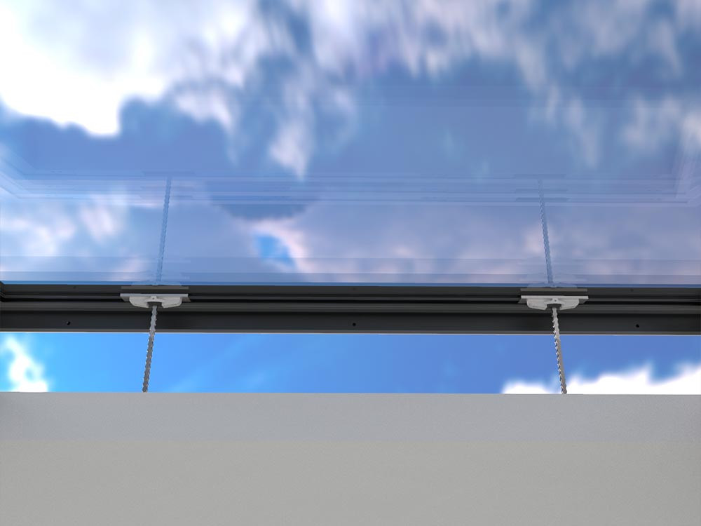 Mardome Glass Powered Opening Rooflight on Builders Upstand - 1500mm x ...