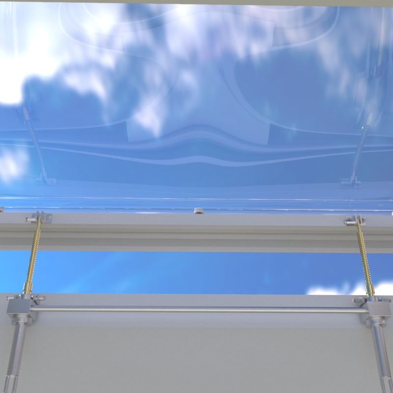 Mardome Trade Single Skin Patterned Manual Opening Low Rise Roof Dome ...