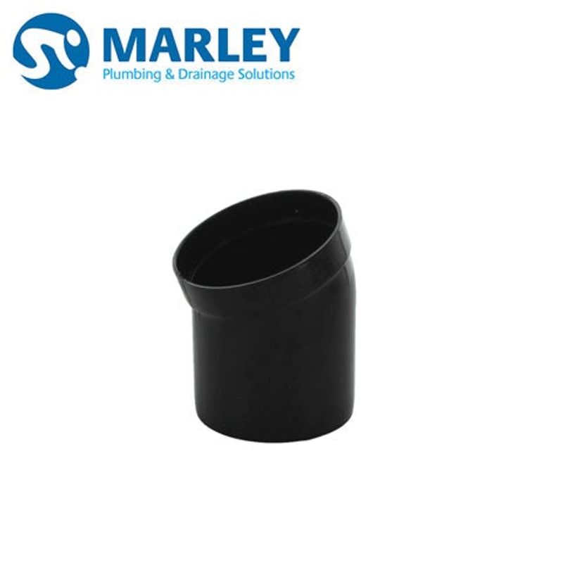 Marley 68mm Circular 20dg Offset Bend Spigot - Black | Roofing Superstore®