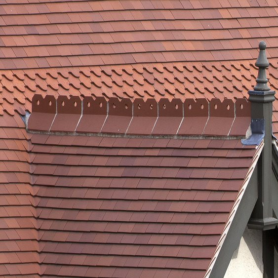 Marley 450mm Capped Angle Clay Ridge Tile | Roofing Superstore®
