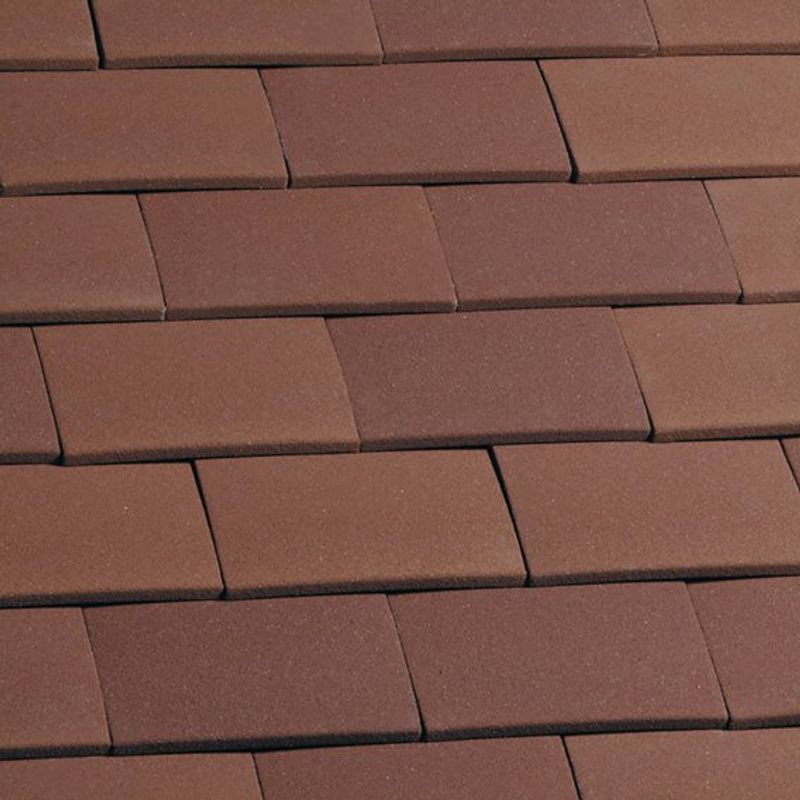 Marley 305mm Half Round Clay Ridge Roof Tile - Red Sandfaced | Roofing ...