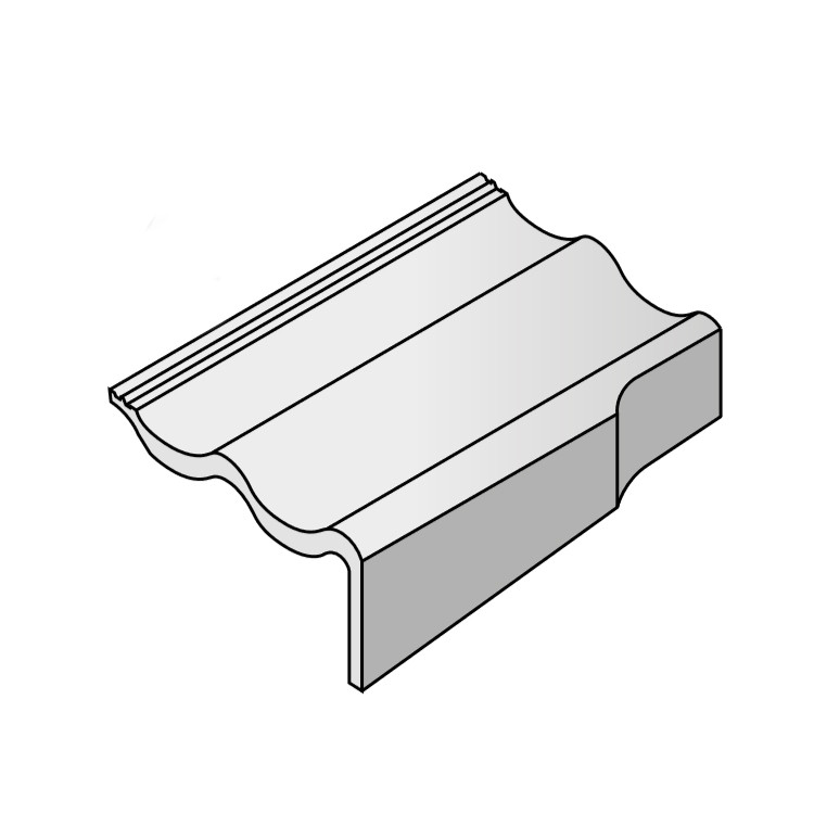 Marley Concrete Mendip Cloak Verge (Left Handed) - Smooth Grey ...