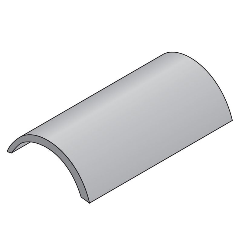 Marley Concrete Segmental Ridge - Smooth Grey | Roofing Superstore®