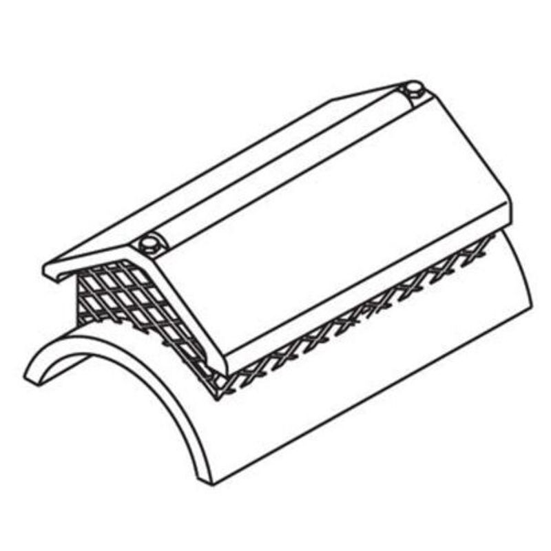 Marley Half Round Gas Vent Ridge Terminal | Roofing Superstore®