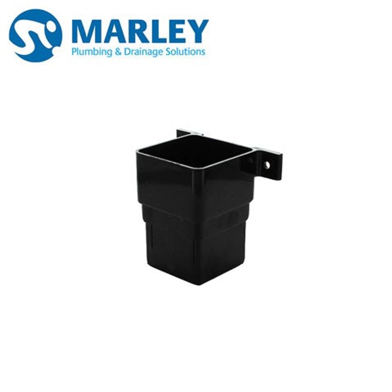 Marley Square 65mm Socket with Fixing Lugs - White | Roofing Superstore®