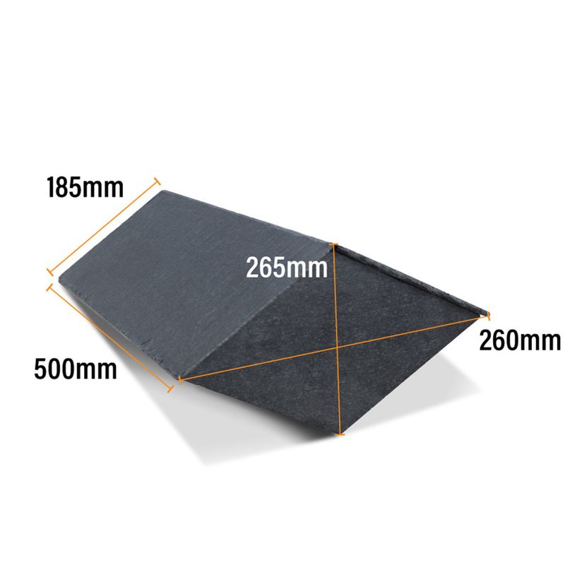 Mayan RealRidge Natural Slate Overlap Graphite Block End - 120 Degree ...