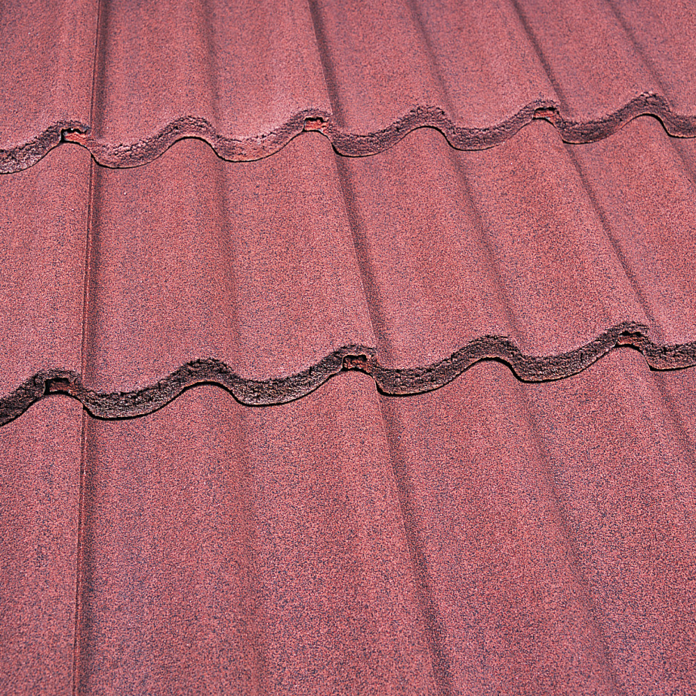 Marley Concrete Mendip Cloak Verge Half Tile Dark Red | Roofing Superstore®