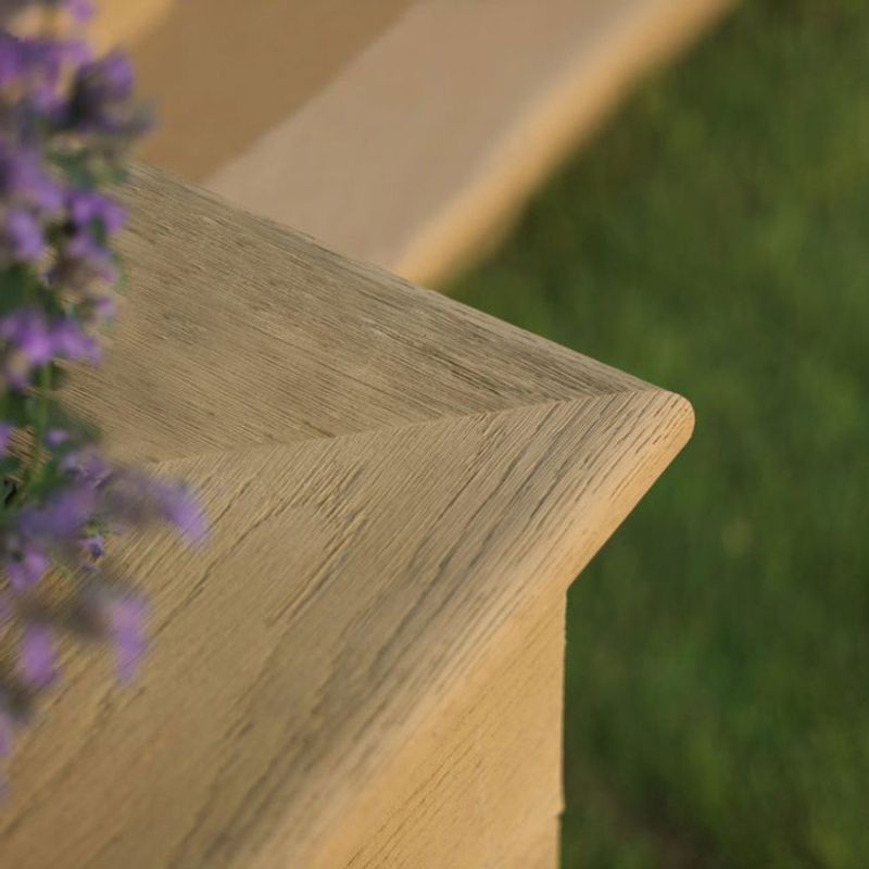 Millboard Golden Oak Vertical Fascia Paneling Board for Composite ...