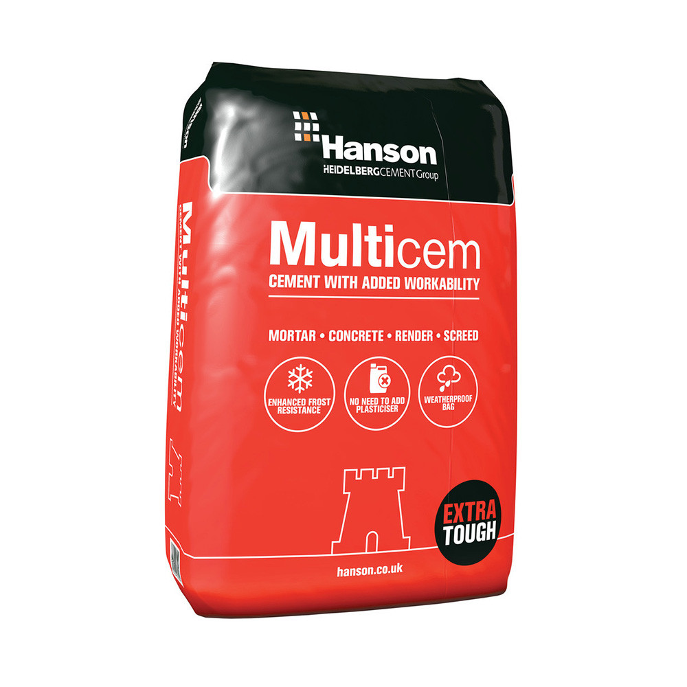 Multicem Cement Waterproof Extra Tough Bag - 25kg | Drainage Superstore®