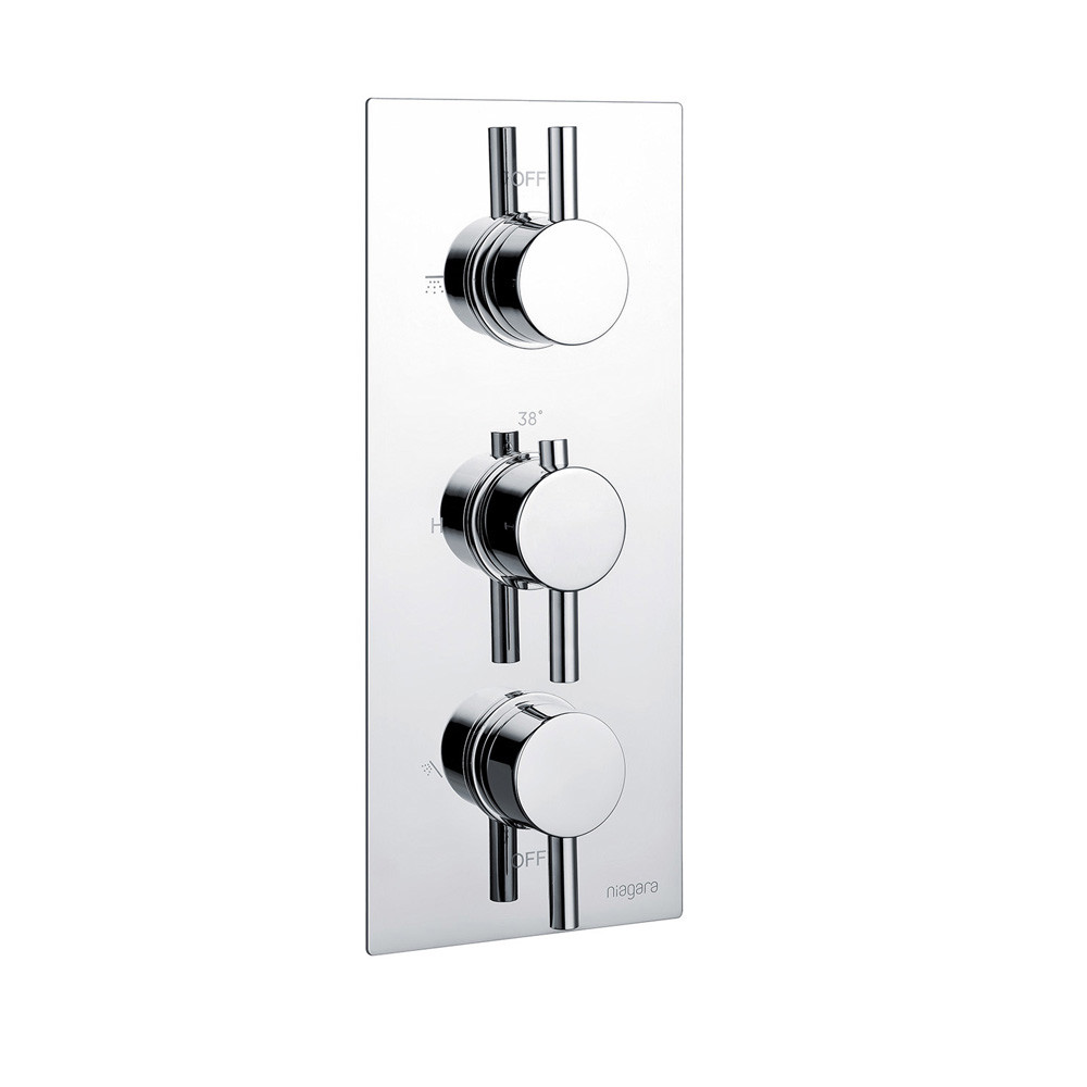 Niagara Equate Chrome Triple Thermostatic Concealed Shower Valve ...