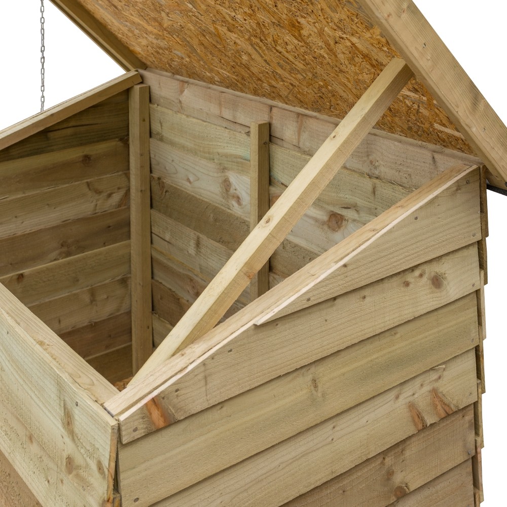 Rowlinson Timber Overlap Patio Chest - 1200mm x 720mm | Landscaping ...