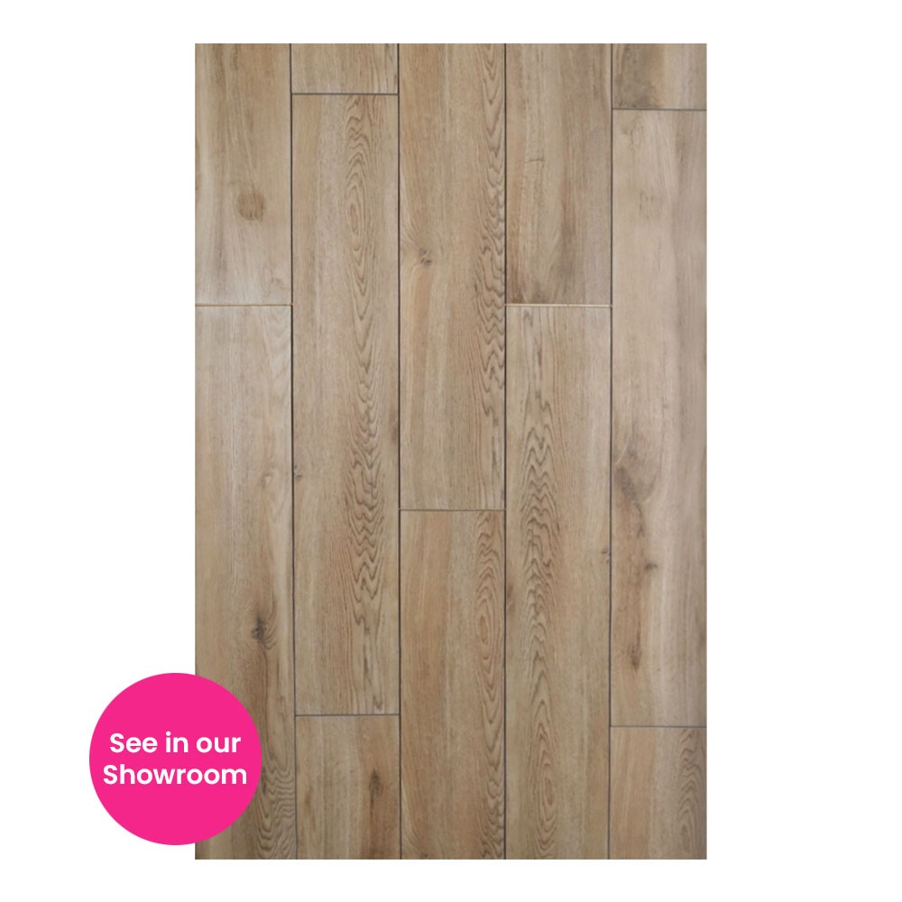 Pennine Roble Oak Wood Effect Matt Porcelain Floor Tile - 1198mm x ...
